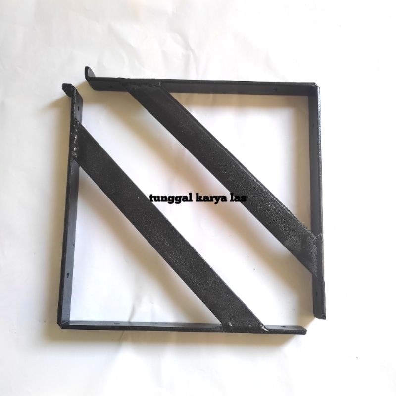 Jual Bracket Rak Dinding Ambalan Besi Siku Model A Tanduk Plat Strip ...