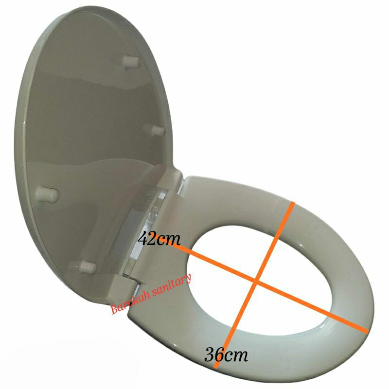 Jual Tutup kloset model toto TC364 tebal lengkap dengan bautnya komplit ...