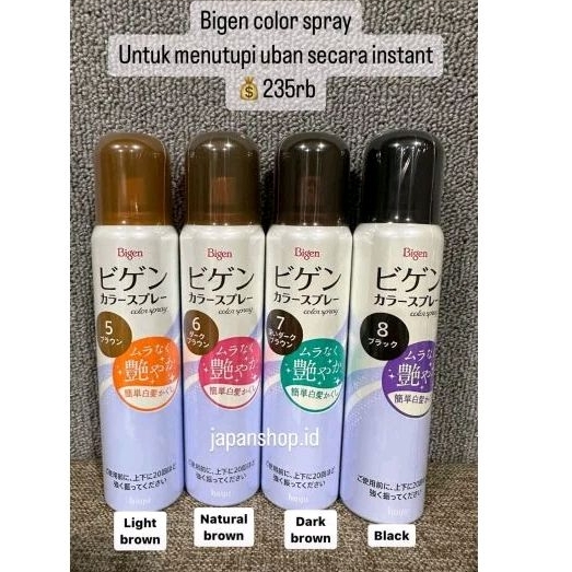 Jual Hoyu Bigen Color Spray Japan 125ml | Shopee Indonesia