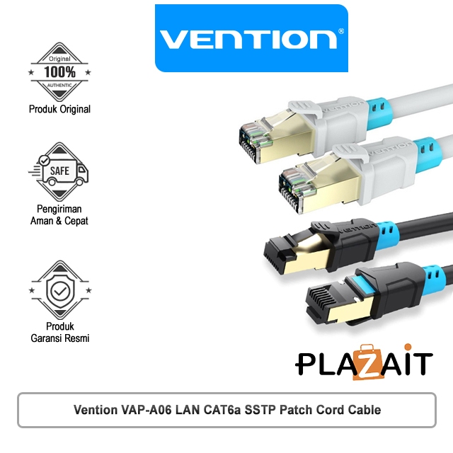 Jual Vention VAP-A06 Kabel LAN RJ45 CAT6a SSTP Patch Cord | Shopee ...