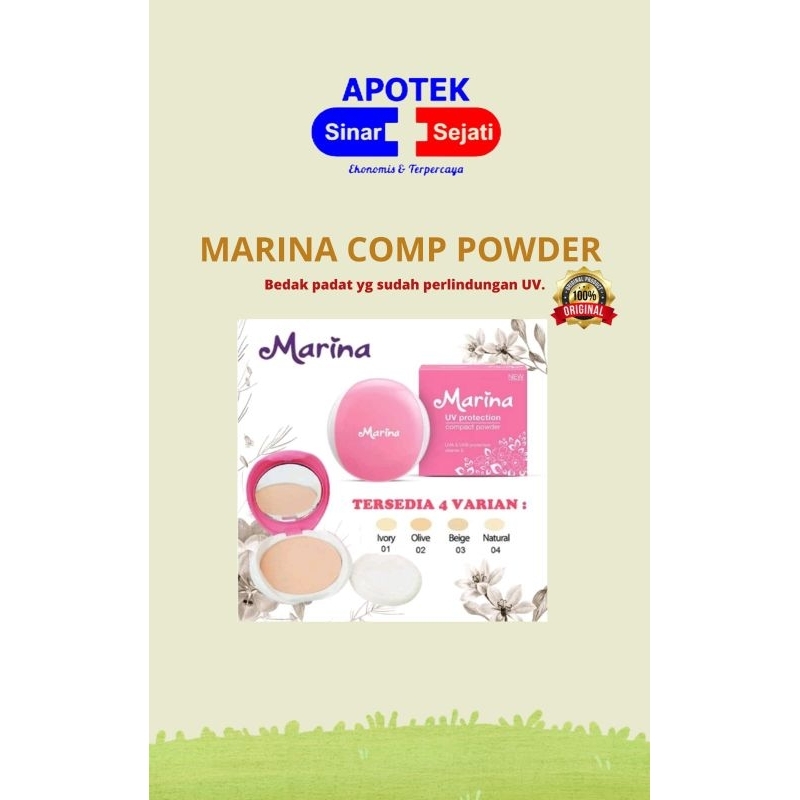 Jual Marina UV Compact powder | Shopee Indonesia