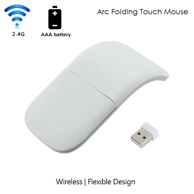 Jual Arc Touch Folding Mouse Wireless 2.4G - Thin Design Ultra Silent ...