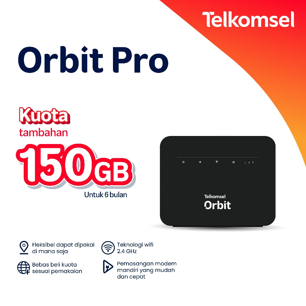 Jual Telkomsel Orbit Pro Modem WiFi 4G High Speed Bonus Data | Shopee ...
