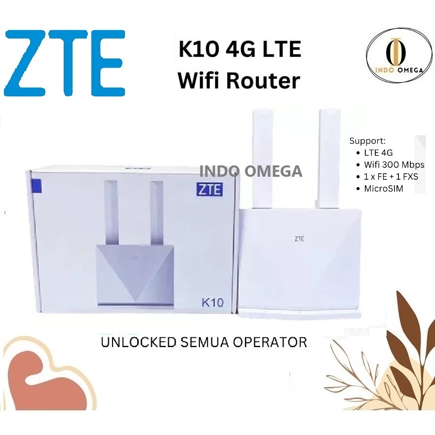 Jual ZTE K10 Modem Router 4G WiFi LAN Port + Antena Support SEMUA KARTU ...
