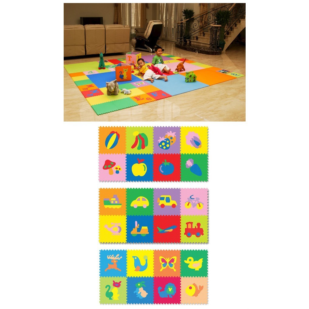 Jual Karpet Evamat gambar isi 8 lembar /EVAMATS PUZZLE / karpet unimats ...