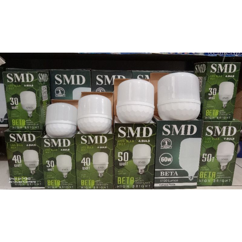 Jual LAMPU LED SMD KAPSUL TABUNG LED 30W,40W,50W,60W, Lampu jumbo SMD mengunakan fitting E27 ...