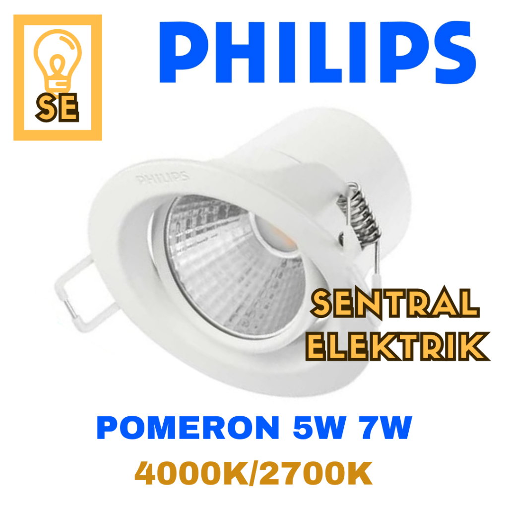 Jual Lampu PHILIPS Downlight Spot Kyanite SL201 Pomeron 3W 3 W 4,5W 5W ...