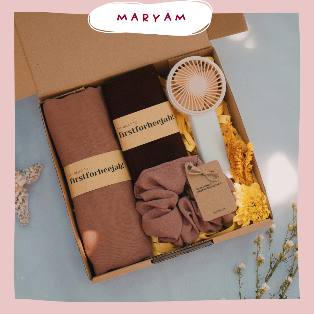 Jual (MARYAM) Hampers Hijab Aesthetic | Exclusive Gift Box Hijab ...