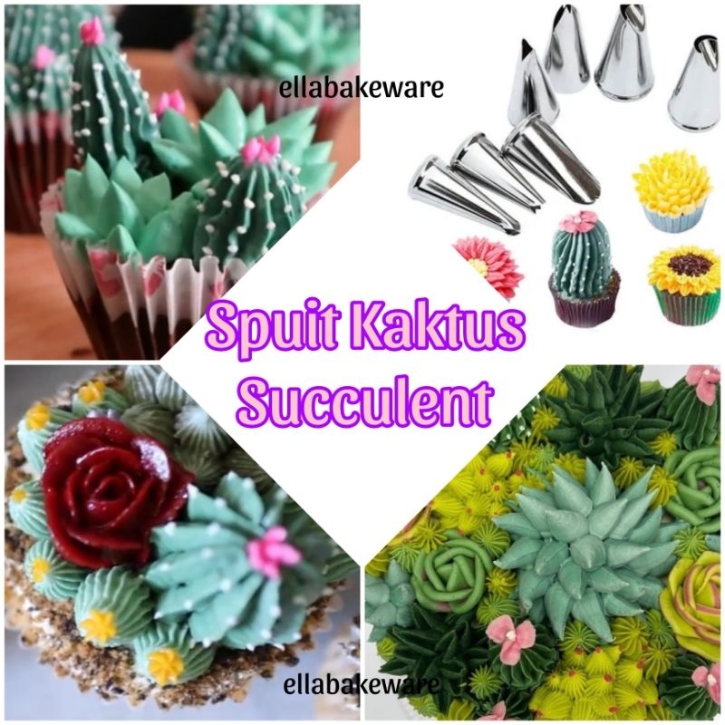 Jual SPUIT KAKTUS SPLUIT CACTUS SUCCULENT ICING BUTTERCREAM PENGHIAS ...