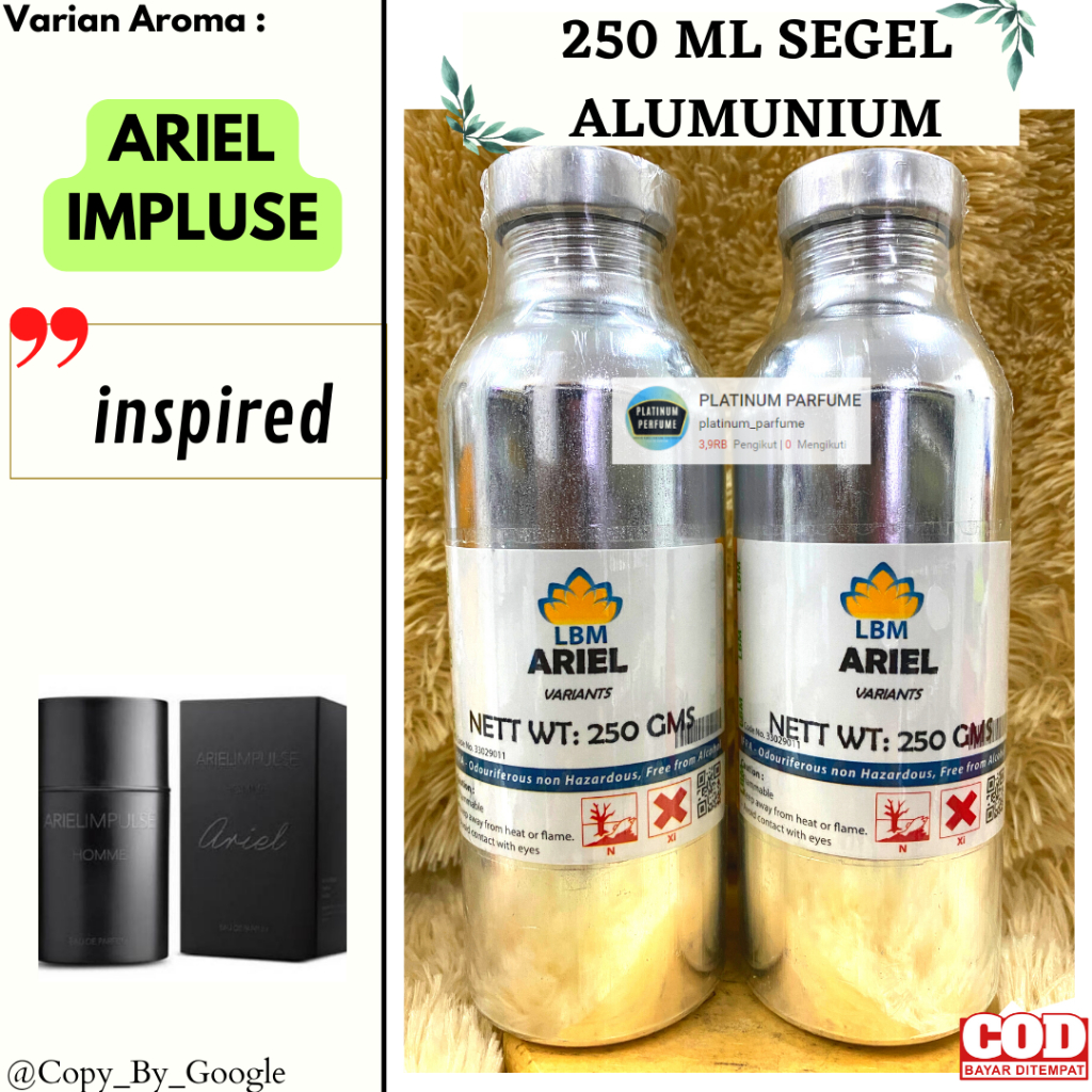 Jual ARIEL IMPLUSE - ARIEL NOAH Bibit Parfum 250 ML SEGEL LBM Fragrance ...