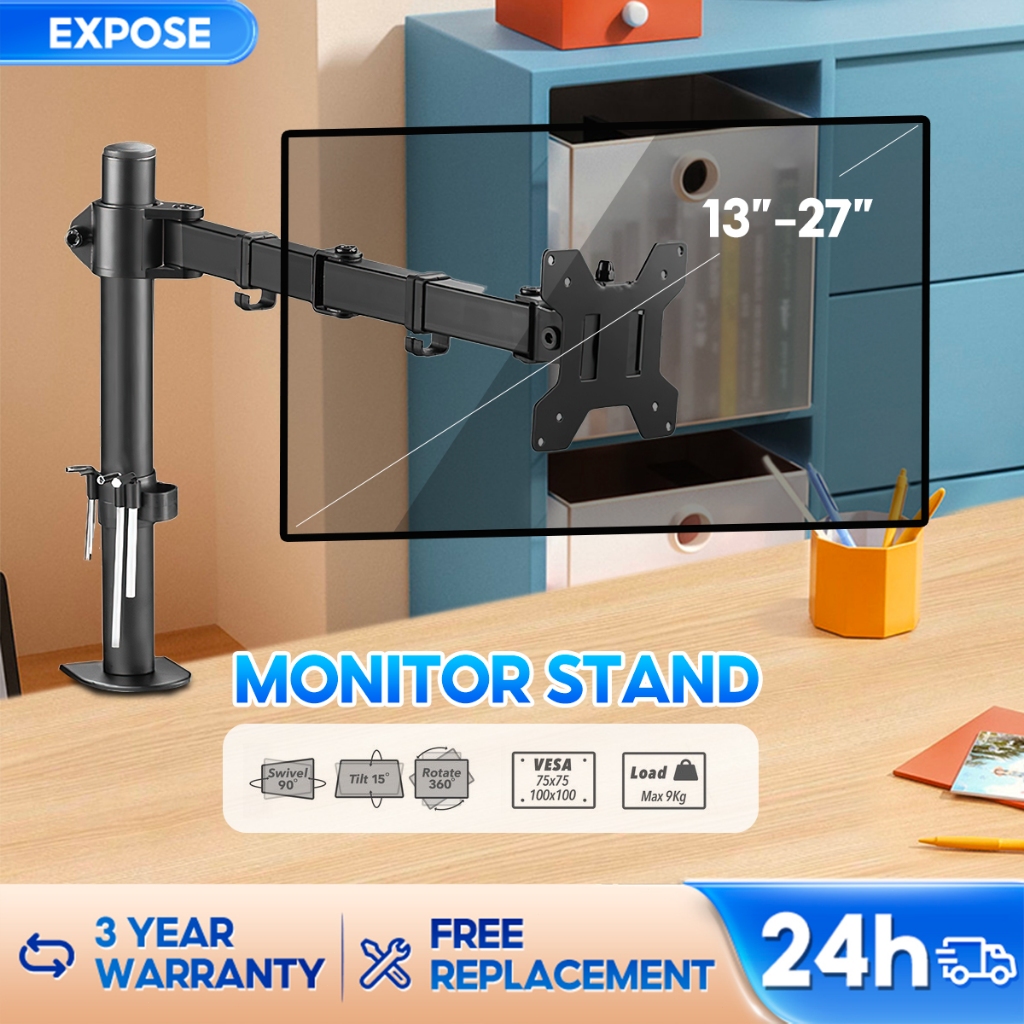 Jual Breket Bracket Monitor stand Single LCD 17-32" Desk Mount monitor ...