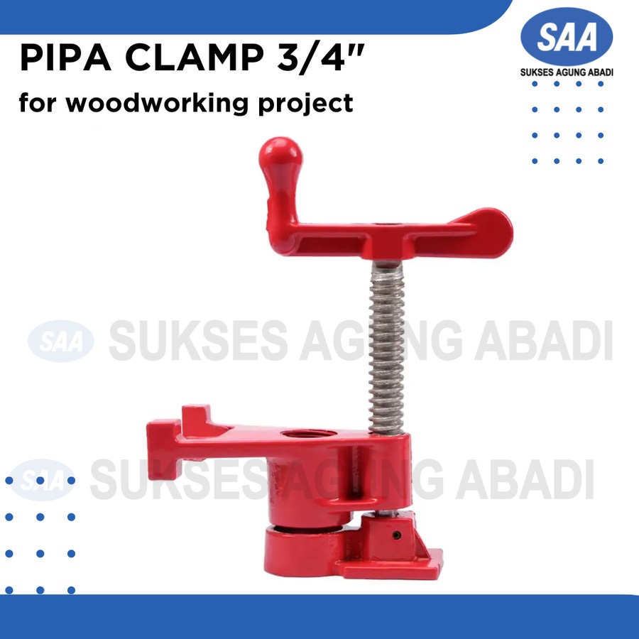 Jual Pipe Clamp 3/4 inch / Fixture Clamp / Bar Clamp 3/4 Inch Pipa ...