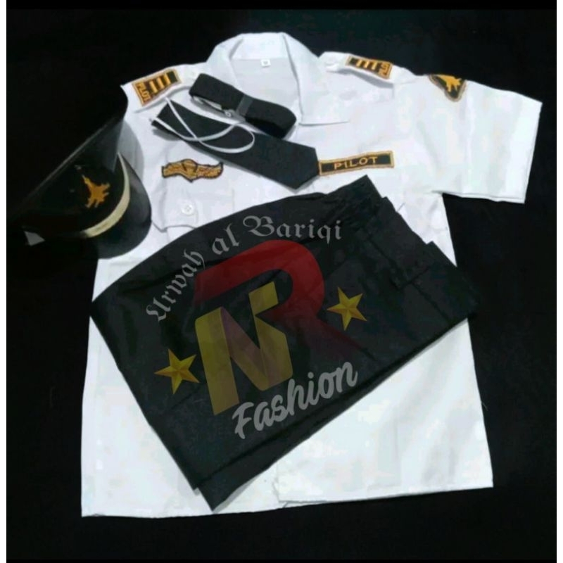 Jual BAJU SERAGAM PILOT ANAK/KOSTUM/KARNAVAL | Shopee Indonesia