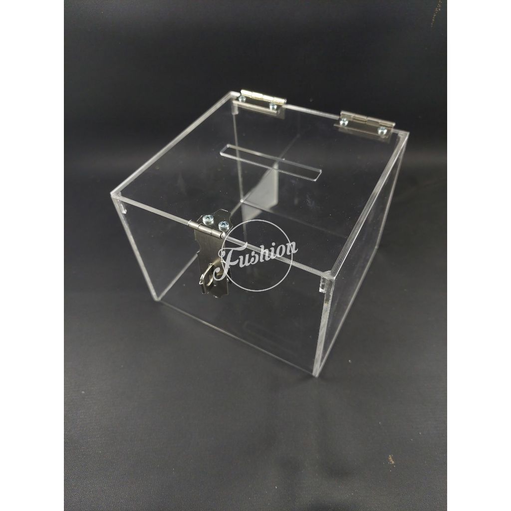 Jual Akrilik Tempat Kotak Tips / Sumbangan / Saran Storage Acrylic ...
