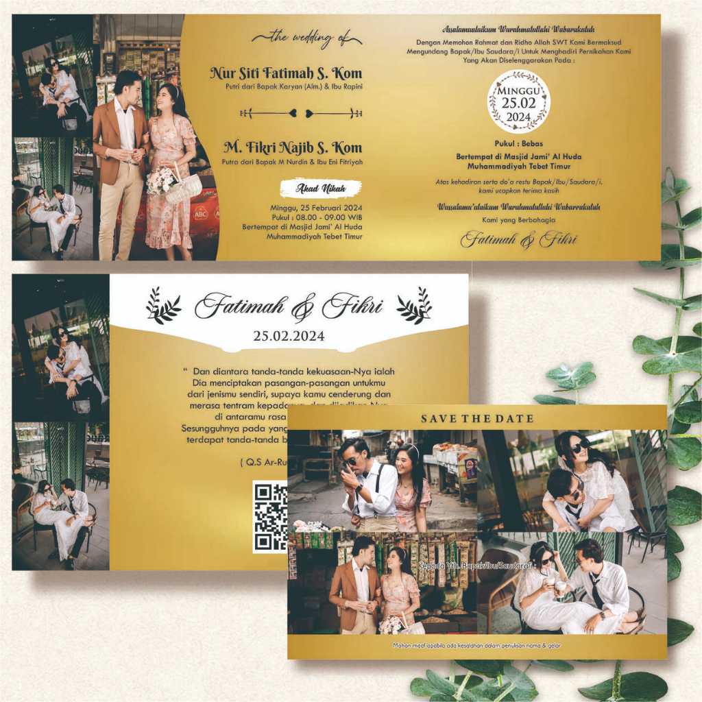 Jual UNDANGAN PERNIKAHAN GLOSSY FULL COLOUR | Shopee Indonesia