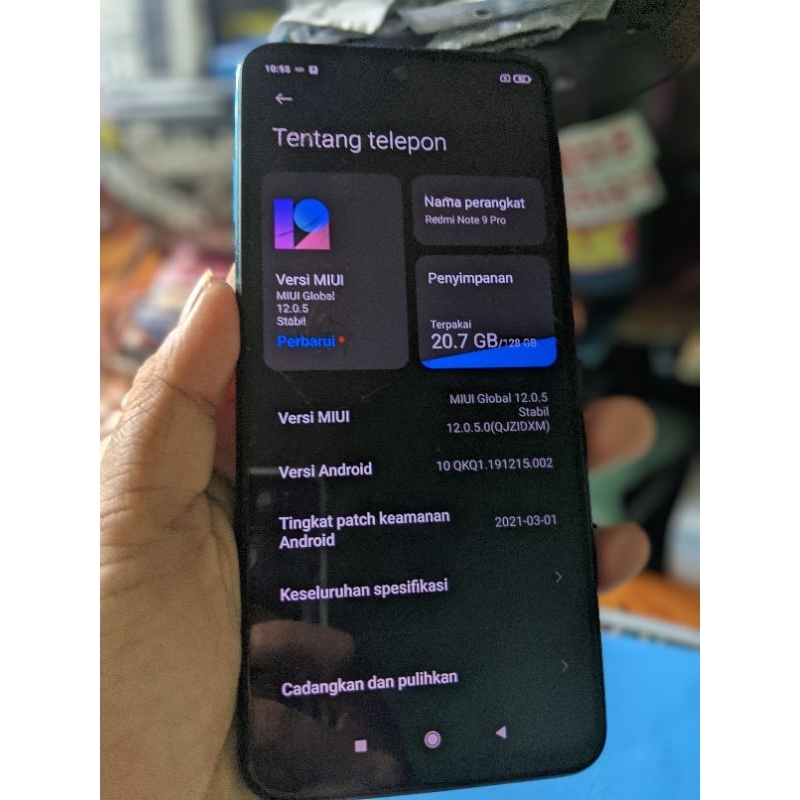 Jual redmi note 9 pro 8/128gb retak lcd | Shopee Indonesia