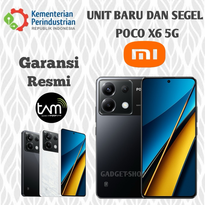 Jual POCO X6 5G 12GB + 256GB garansi resmi Xiaomi snapdragon 7s Gen2 ...