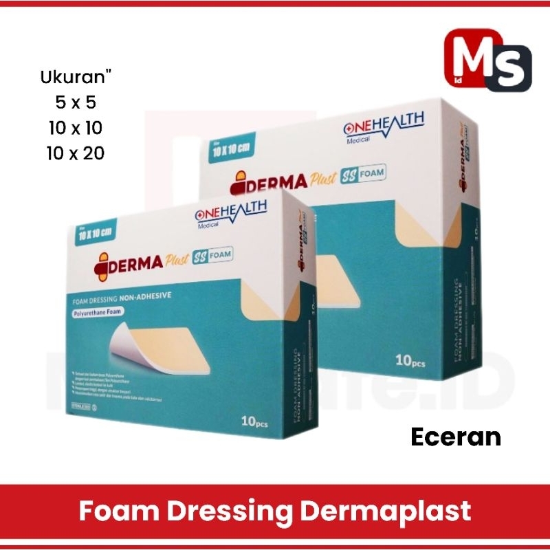 Jual Dermaplast Foam Dressing Non Adhesive 10 x10 Cm / Satuan | Shopee ...