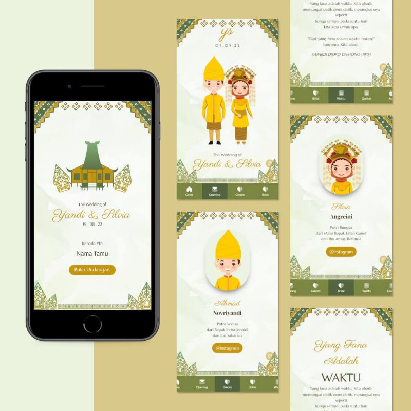 Jual UNDANGAN WEBSITE ADAT JAWA | UNDANGAN WEBSITE PERNIKAHAN ADAT JAWA ...