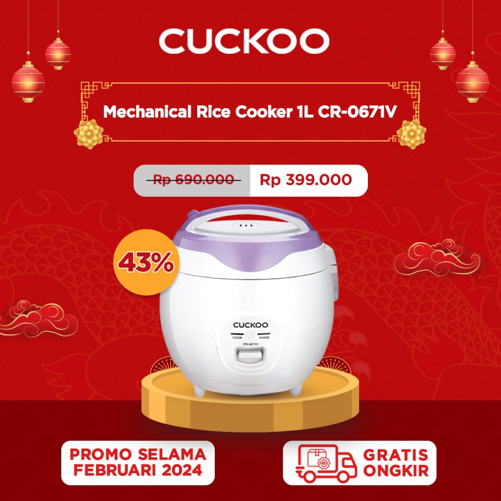 Jual CUCKOO Mechanical Rice Cooker 1 L CR-0671V Magic Com Penanak Nasi ...