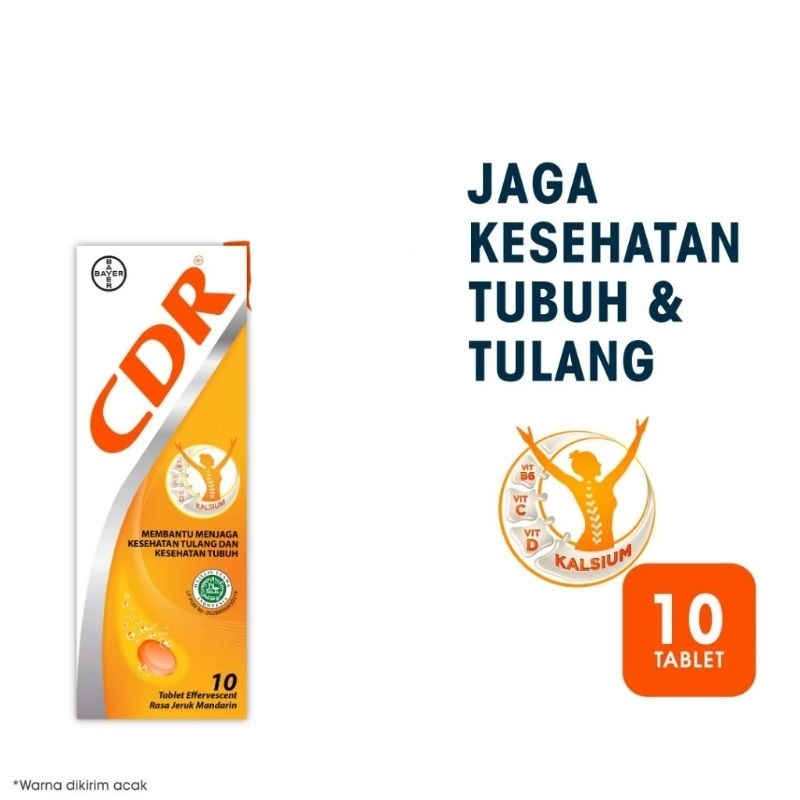 Jual CDR Suplemen Kalsium Rasa Jeruk 10 Tablet | Shopee Indonesia