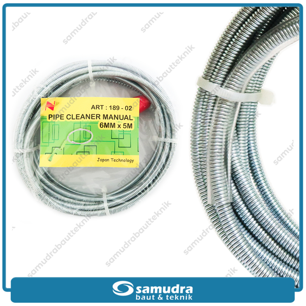 Jual NANKAI 189-02 Pipe Cleaner Manual 5 Meter Kawat Pembersih Saluran Pipa | Shopee Indonesia