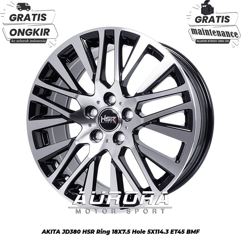 Jual VELG RACING RING 18 HSR AKITA MODEL ALPHARD PCD 5X114,3 LEBAR 75 RATA FREE ONGKIR | Shopee ...