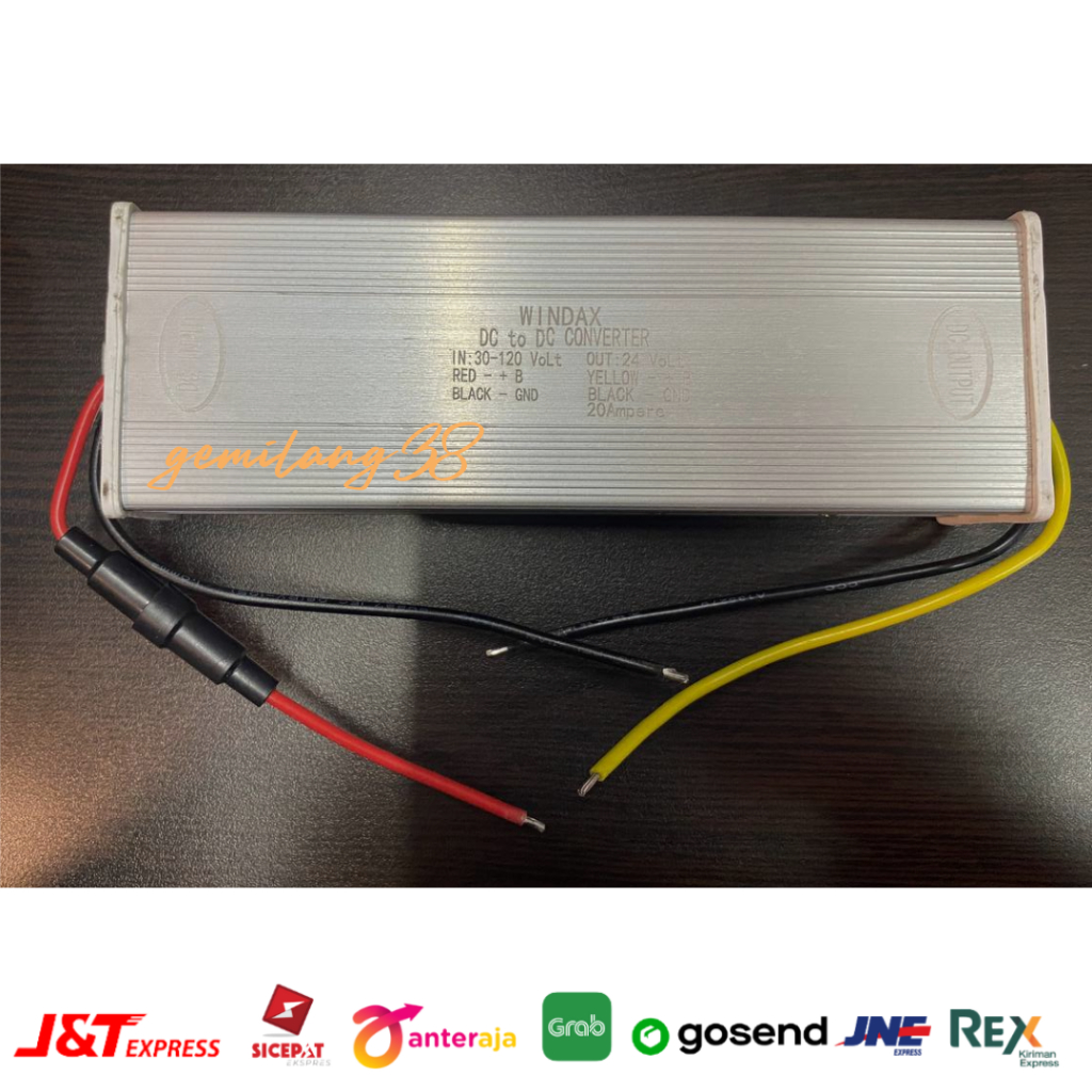 Jual DC DC Converter 30-120V TO 24 VOLT 20A ( STEP DOWN 20A ) 24 VOLT ...