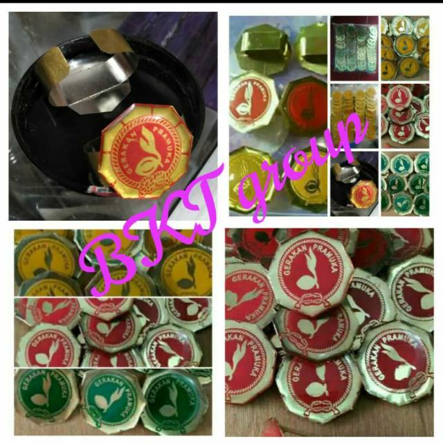 Jual Promo Ring hasduk segi 8 kuningan lapis resin Pramuka bijian ...