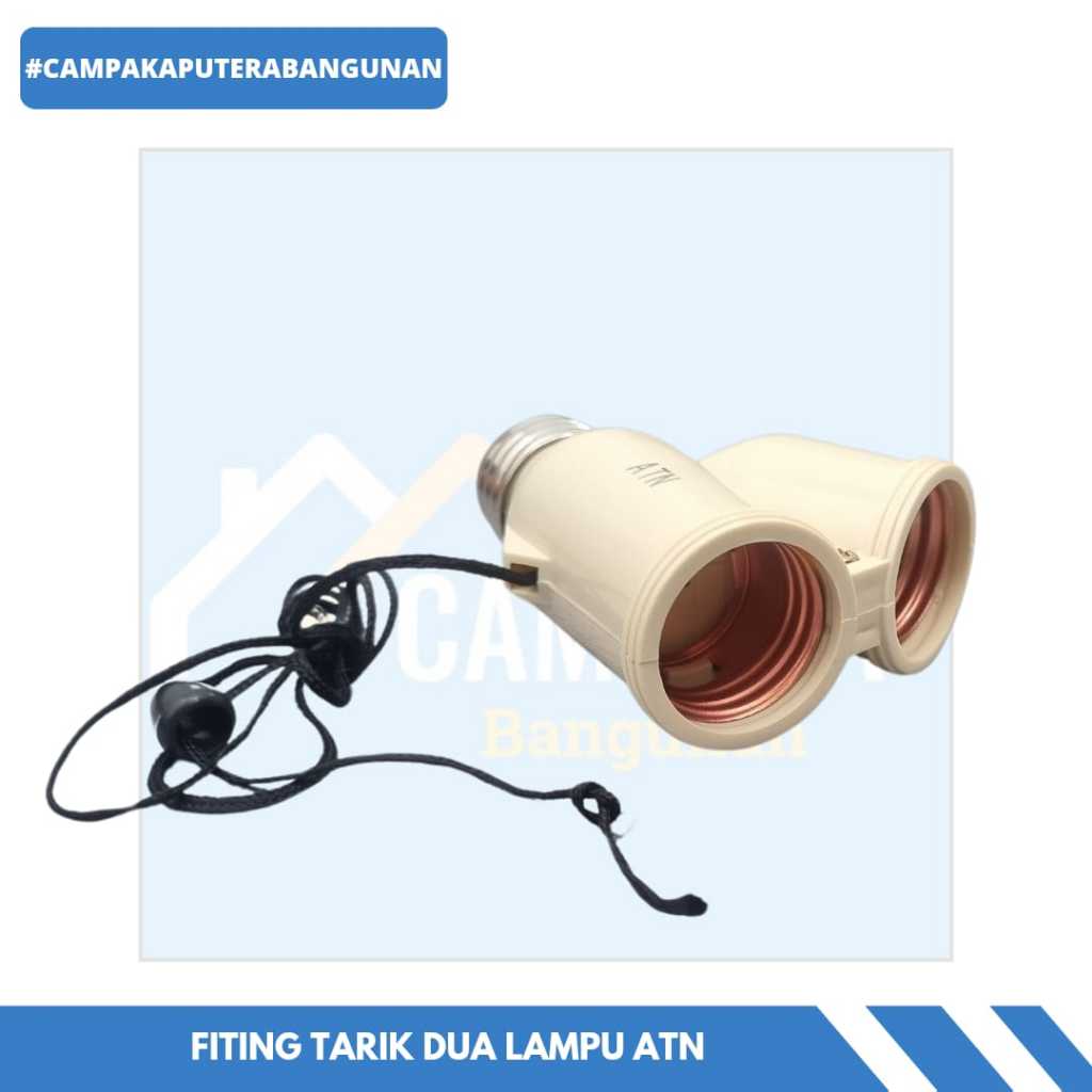 Jual Fitting Tarik Dua Lampu Cabang ATN | Shopee Indonesia