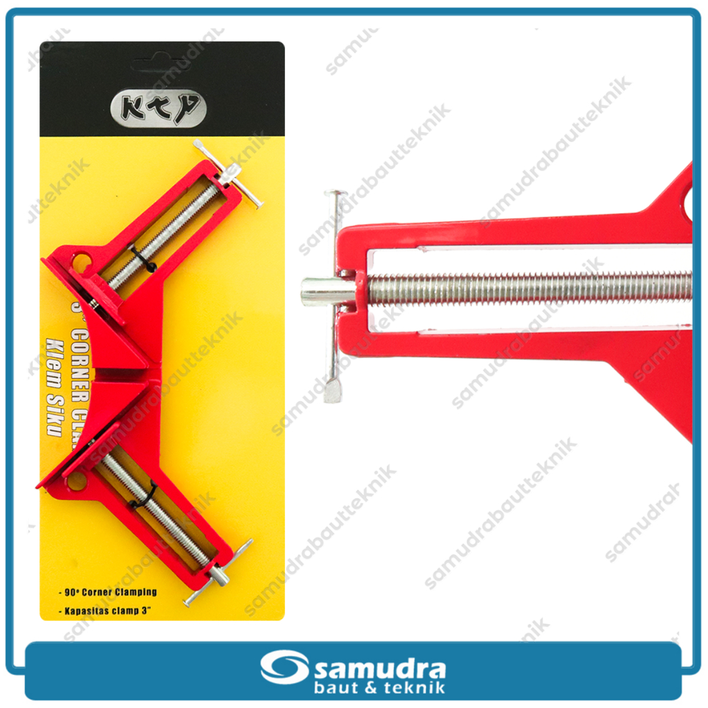 Jual Catok Penyiku Siku Sudut Klem Kayu Pigura 90 Drajat Miter Corner ...
