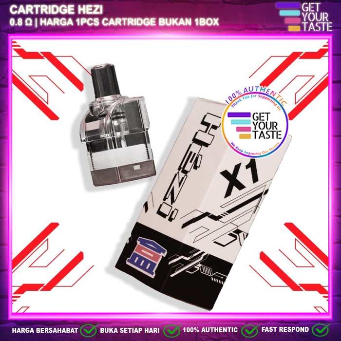 Jual Cartridge HEZI Pod Kit Replacement Authentic by BED x Shape Tech ...