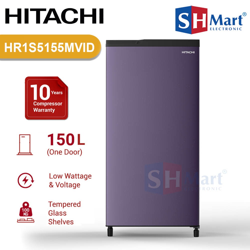 Jual KULKAS 1 PINTU HITACHI 151 LITER HR1S5155MVID LOW WATT GARANSI ...