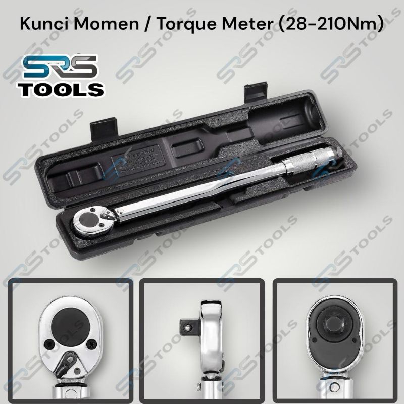 Jual Kunci Momen Torsi 1/2 Inch 28-210Nm / Torque Wrench Two Way ...