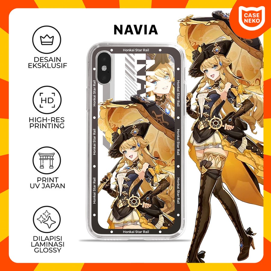 Jual Custom Case Navia Genshin Impact Geo Fontaine Casing All Type HP ...