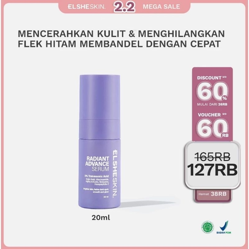 Jual Elsheskin Radiant Advance Serum 20ml | Shopee Indonesia