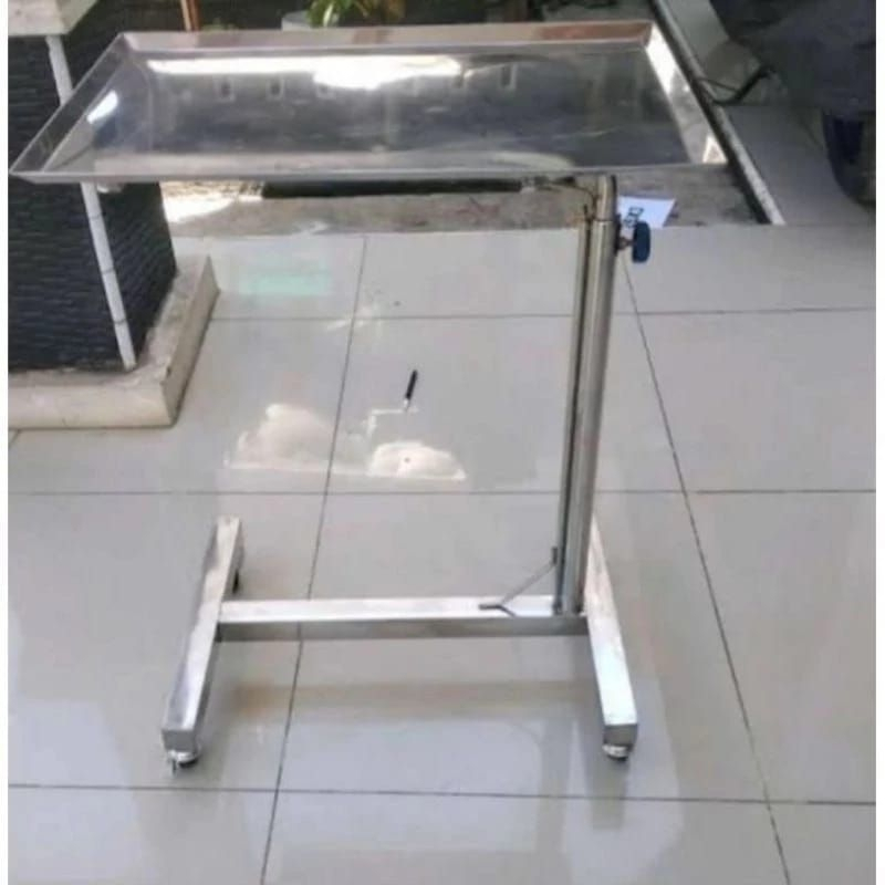 Jual Meja Mayo - Meja Makan Pasien - Over Bed Table Stainless Steel ...