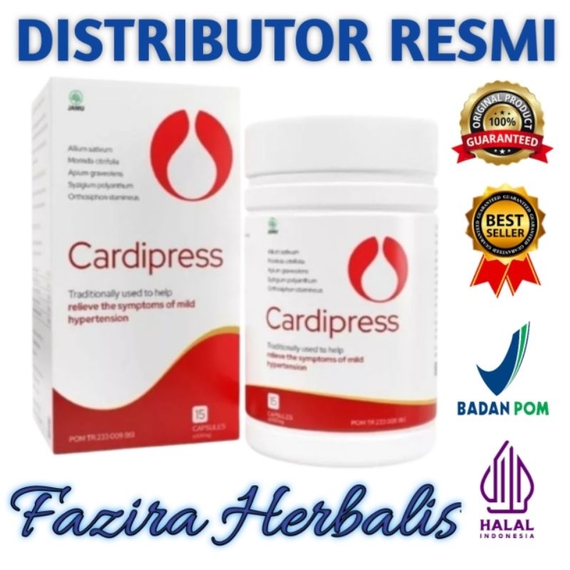 Jual CARDIPRESS OBAT DARAH TINGGI HIPERTENSI AMPUH ORIGINAL | Shopee ...
