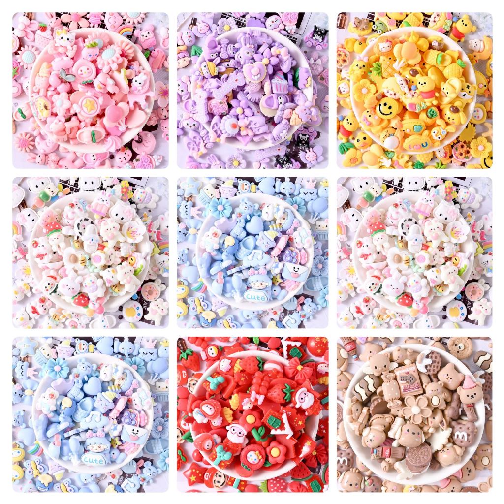 Jual Clay Resin Karakter Mix varian Warna isi 10pcs harga grosir Clay ...