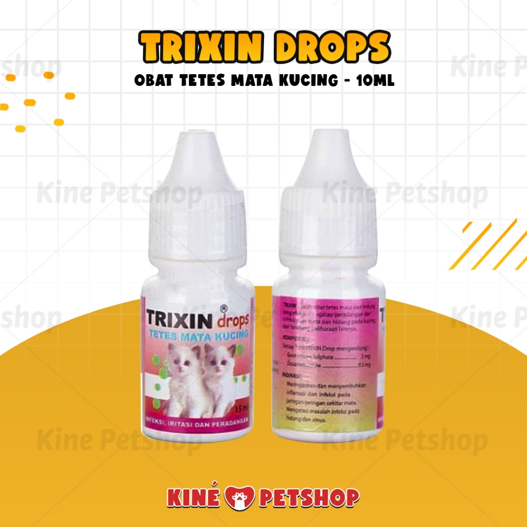 Jual Trixin Drop Obat Tetes Mata untuk Kucing 10ml | Shopee Indonesia