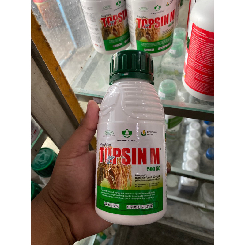 Jual FUNGISIDA TOPSIN 500 SC 500 ML PENGENDALI BLAS DAUN 100% Original ...