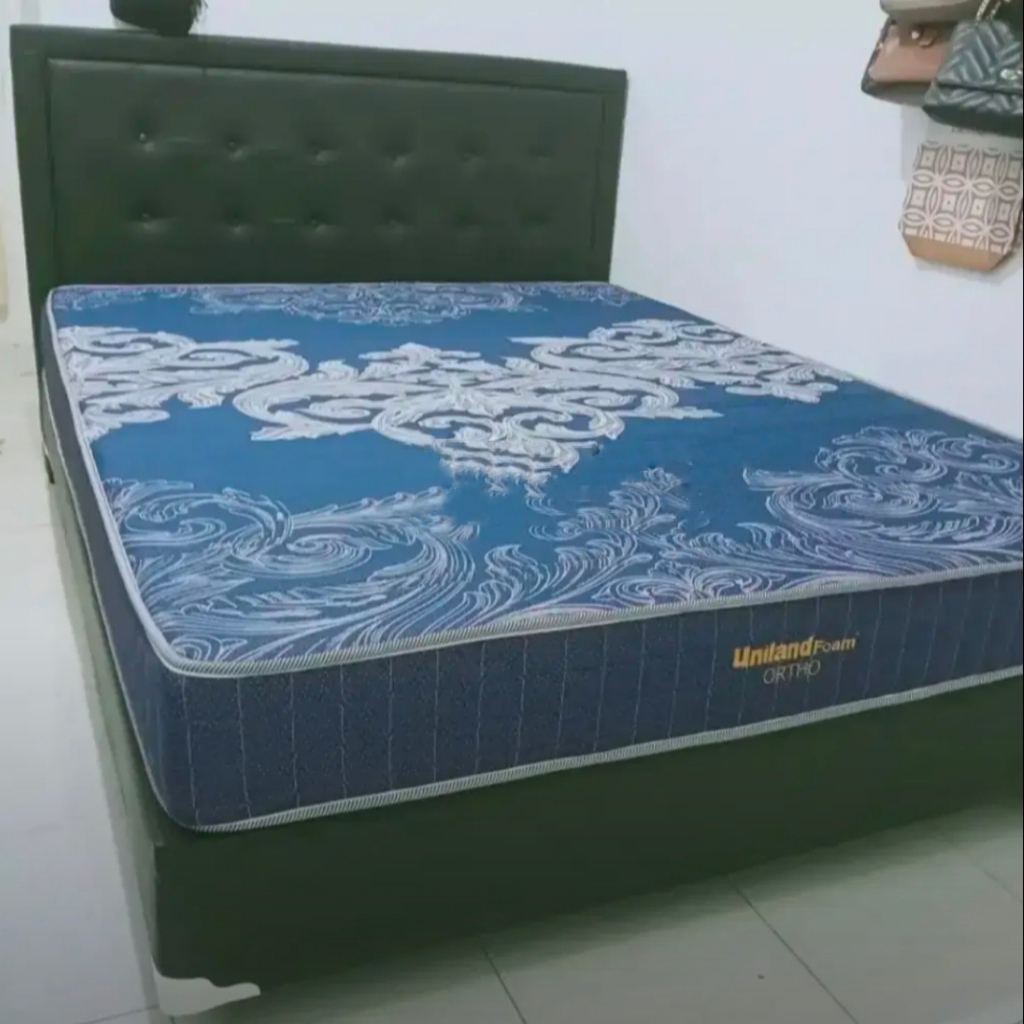 Jual full set kasur Matras busa Uniland Rebounded Ortho 20cm + Divan ...