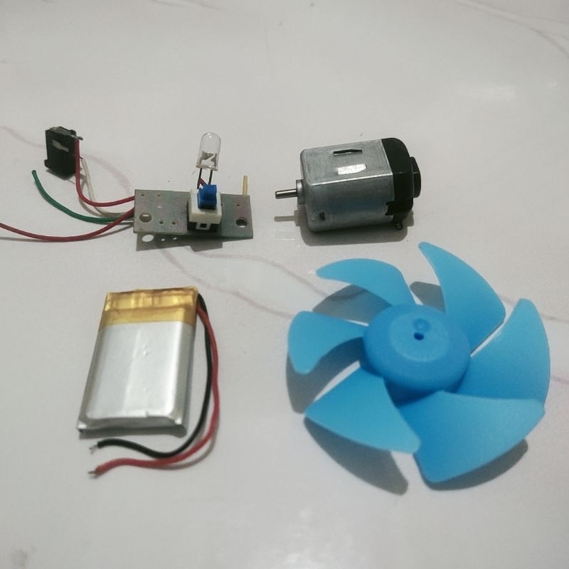 Jual Paket rangkaian Dinamo Kipas komplit baling-baling,baterai modul ...
