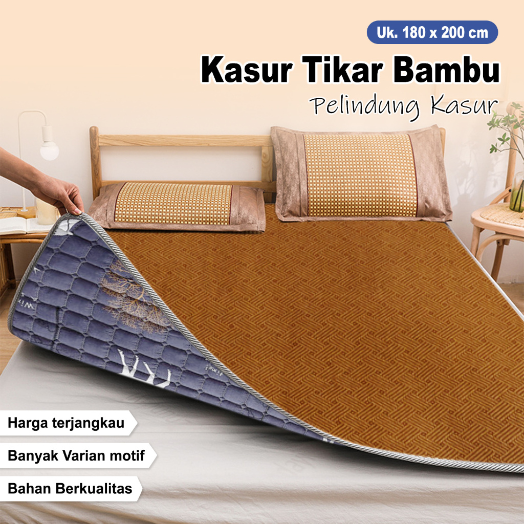 Jual SWEET SHOP88-X4B1-Kasur Tikar Bambu Motif / kasur Tikar Lipat ...