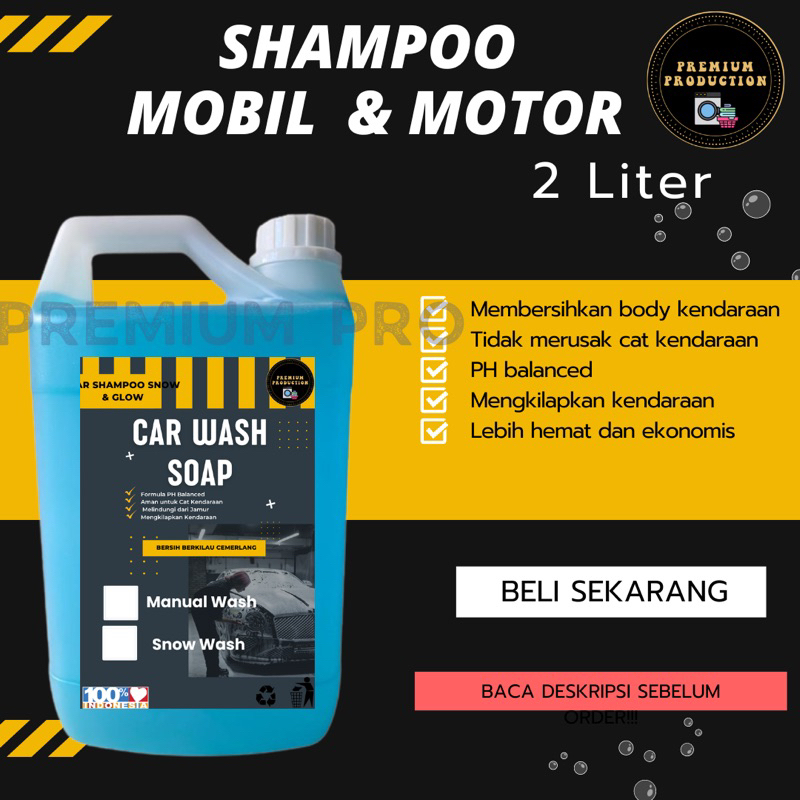 Jual Shampo Mobil / Motor 2 Liter | Shopee Indonesia