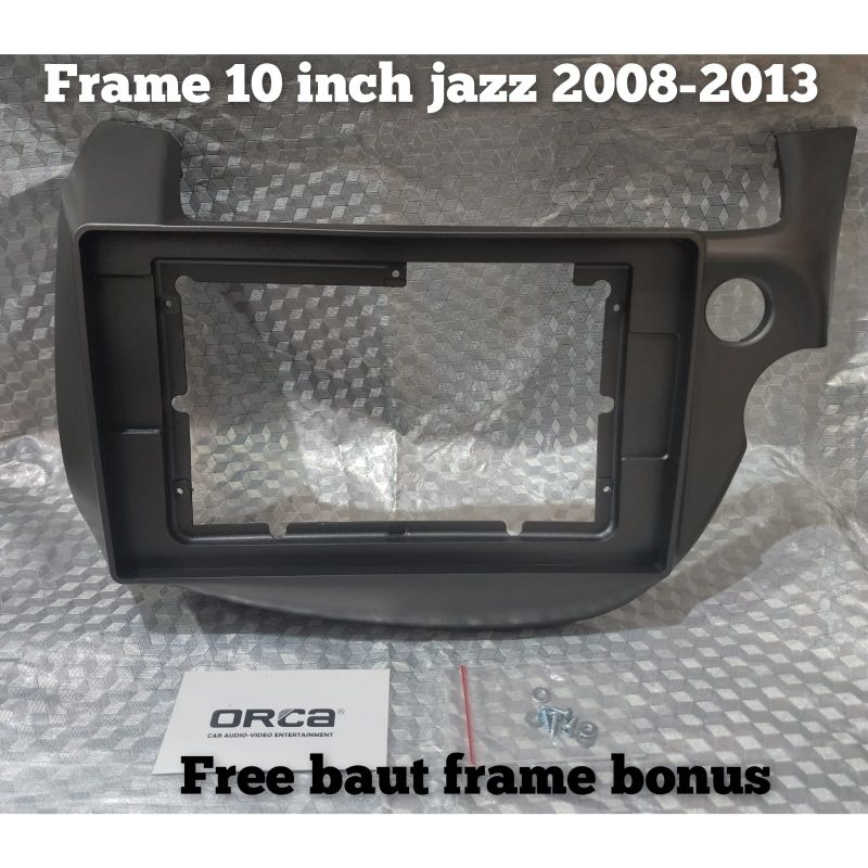 Jual frame head unit android 10 inch mobil honda jazz 2008-2012 free ...