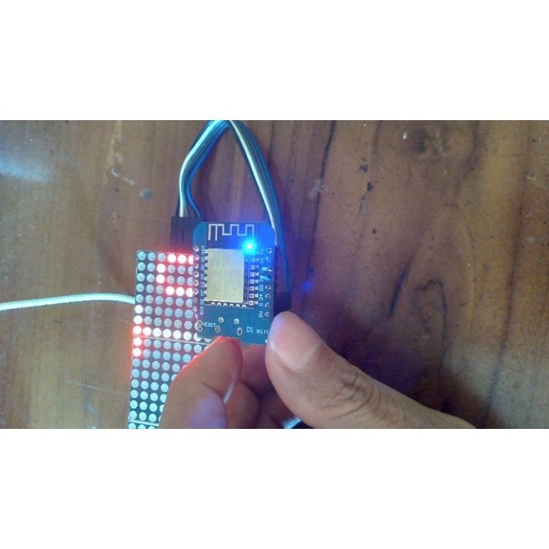 Jual Wemos d1 mini esp 8266 running text led dot matrix max7219 ...