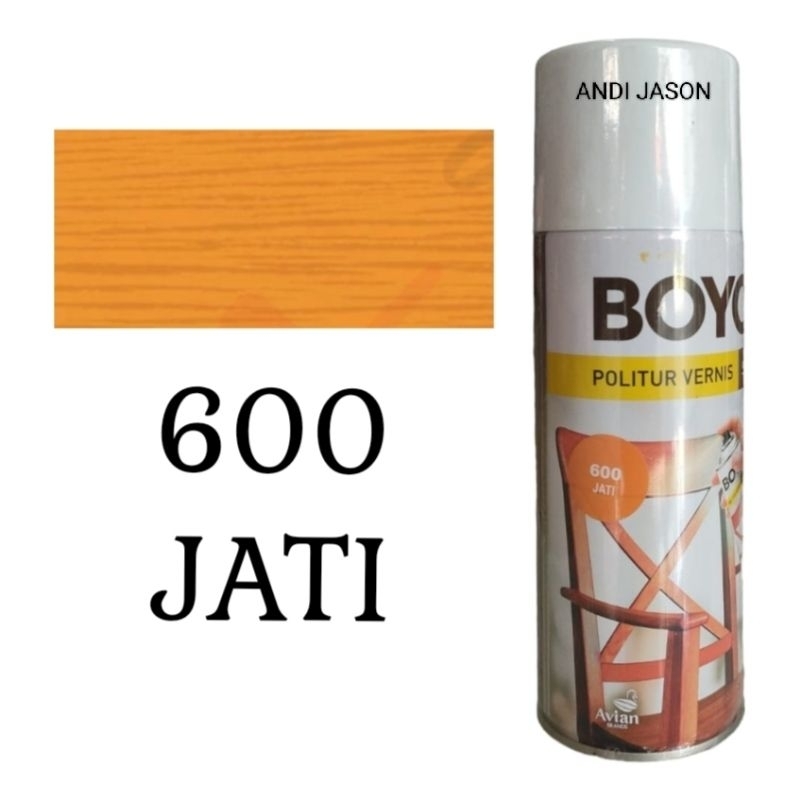 Jual POLITUR SPRAY BOYO AVIAN 400CC POLITUR VERNIS BOYO NO 600 WARNA ...