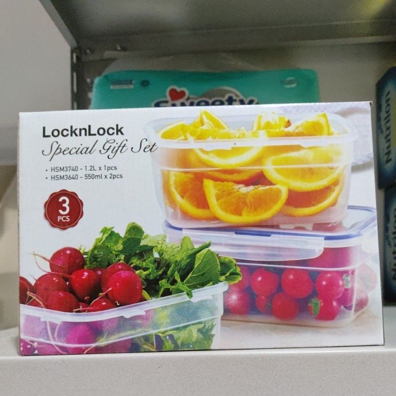 Jual LocknLock Special Gift Set 3pcs | Shopee Indonesia