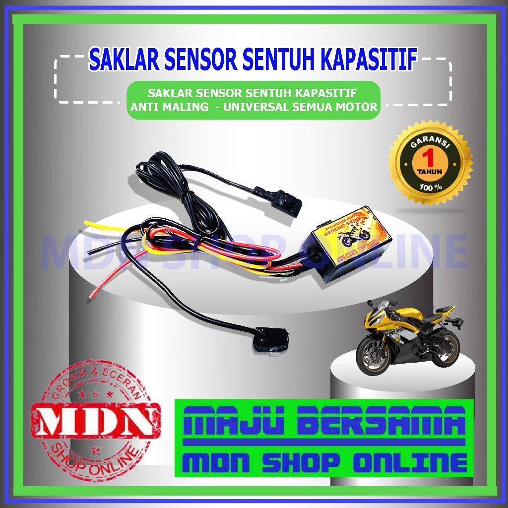 Jual Saklar sensor sentuh kapasitif pengaman motor anti maling - alarm ...